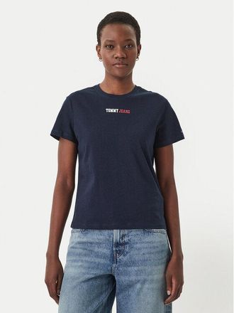 Tommy Jeans T-Shirt DW0DW22277 Dunkelblau Regular Fit