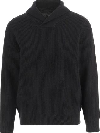 Vince Pullover aus Wollgemisch - Schwarz