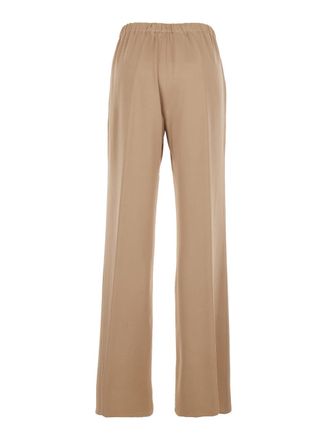 Antonelli Womens Trousers Tiete Beige Viscose-Blend Acetate