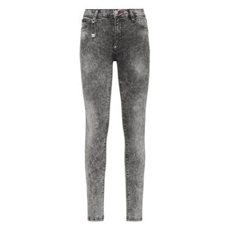 Philipp Plein High Waist Jegging Iconic - - Jeans - Damen - Grau - W28