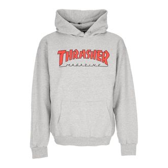 Thrasher Kapuzenpullover Light Steel/Rot - - Sweatshirts & Hoodies - Herren - Grau - L