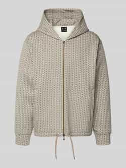 A|X Armani Exchange Sweatjacke mit Zweiwege-Rei&szlig;verschluss und Tunnelzug