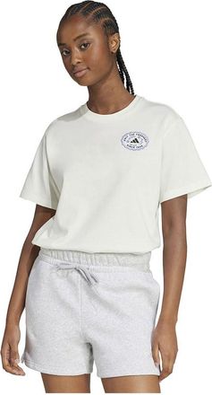 adidas Womens Farmers Market Graphic T-Shirt Off White L