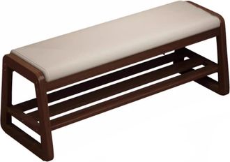 Generic Schuhbank Mit Stauraum Und Gepolsterter Sitzfläche for Eingangsbereich, Schlafzimmer, Flur(100x35x43cm)