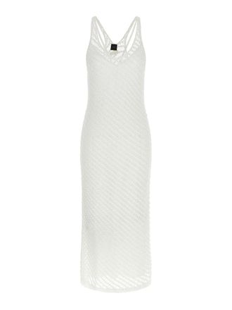 Pinko Maxi Robe - Blanc