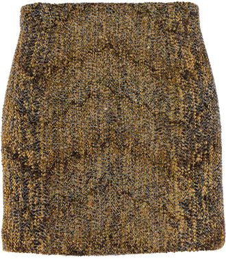 Missoni Mini Skirt - Gold