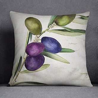 Bonamaison Le Jardin du Lin Kissenhüllen, Cotton, Mehrfarbig, 45x45