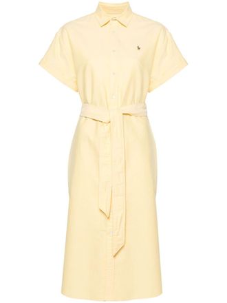 Polo Ralph Lauren chemise &agrave; logo Polo Pony brod&eacute; - Jaune