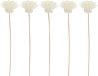 NUOBESTY 5 Satz Teiliges Kleine Chrysantheme Rattan Reed Sticks Nat&uuml;rlicher Duft Diffuser Ersatzst&auml;bchen Lang f&uuml;r Aroma Diffusor Raumduft Wohnzimmer Badezimmer