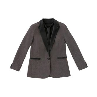 Yes-Zee Einknopf-Blazer - - Jackets - Damen - Grau - S