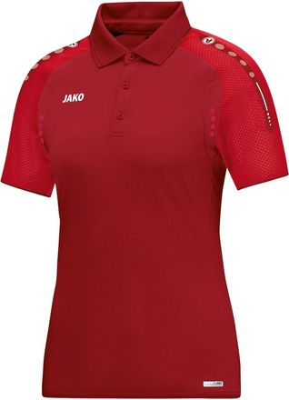 Jako Herren Polo Champ, dunkelrot/rot, S, 6317