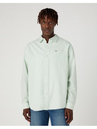 Wrangler Hemd W5D6LOX6U 112330800 T&uuml;rkisfarben Relaxed Fit