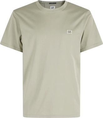 C.P. Company C.p. Company, Homme, Tops, Gris, Taille: XL Gasato Short Sleeve Patch T-Shirt