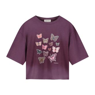Fab By Fabienne Chapot Benja Schmetterling T-Shirt - - Tops - Damen - Rot - XL