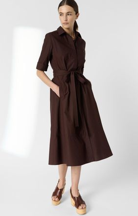Gerard Darel Robe chemise en coton - RANA - Marron