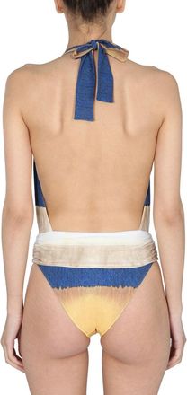 Alberta Ferretti Tie-Dye Print One-Piece Swimsuit - Multicolor