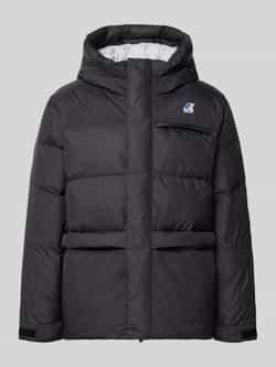 K-Way Steppjacke mit Logo und Kapuze