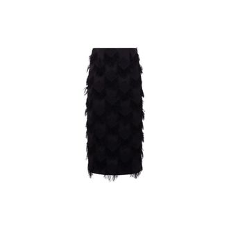 Alpha Studio Longuette Rombo Vrille - - Skirts - Damen - Schwarzk - M