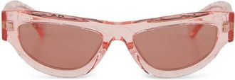 Gucci Cat-Eye-Sonnenbrille mit GG - Rosa