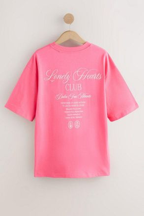 Next T-Shirt Oversized Fit Rundhals-T-Shirt mit Grafik (1-tlg)