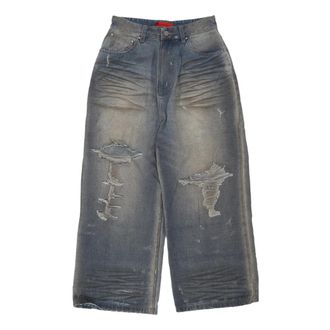 Acupuncture Ripped Baggy Blaue Jeans - - Jeans - Herren - Blau - XL