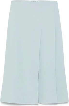 Ermanno Scervino Femme, Jupes, Bleu, Taille: 36 FR Jupe Midi Pliss&eacute;e