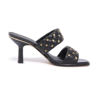 Michael Kors Amelia Sandalen mit goldenen Nieten - - Shoes - Damen - Schwarzk - 36 EU