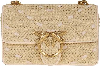 Pinko Pinko, Femme, Sacs, Jaune, Taille: ONE Size Mini Love Bag One Light