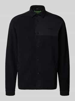 HUGO BOSS Regular Fit Fleecejacke mit Rei&szlig;verschlusstaschen Modell ST_HOLE19