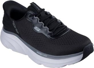 Skechers Homme DLux Vapor Basket, Black Mesh/Hotmelt/Charcoal Trim, 42 EU