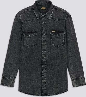 Gas Damen hellschwarzes MINERVA SHIRT 73BM Hemd