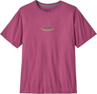 Patagonia Homme, Sport, Violet, Taille: L 95 Oval Logo T-Shirt