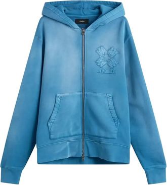 Amiri appliqu&eacute; zip jacket - Blau