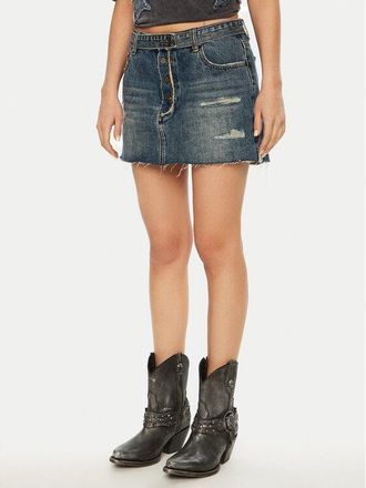 One Teaspoon Minirock 26681 Dunkelblau Regular Fit