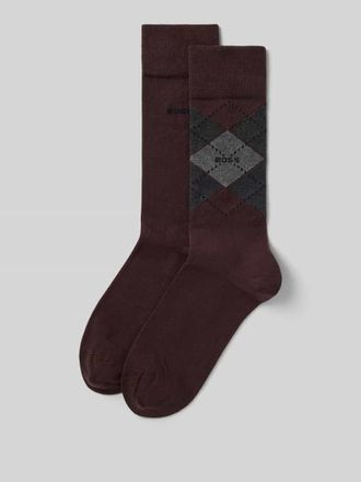 HUGO BOSS Socken aus Baumwoll-Mix im 2er-Pack Modell ARGYLE
