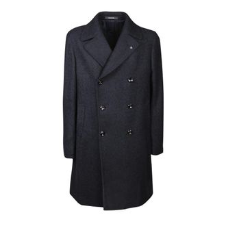 Tagliatore Zweireihiger Mantel - - Coats - Herren - Schwarzk - M