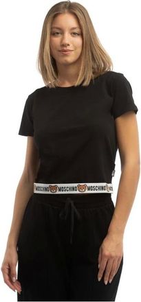 Moschino Femme, Tops, Noir, Taille: 42 FR Sweat &agrave; Capuche de Sport en Coton