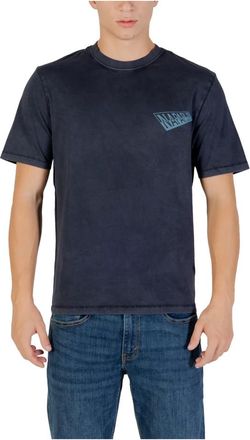 Napapijri Homme, Tops, Bleu, Taille: XL Aren Jersey T-shirt &agrave; manches courtes