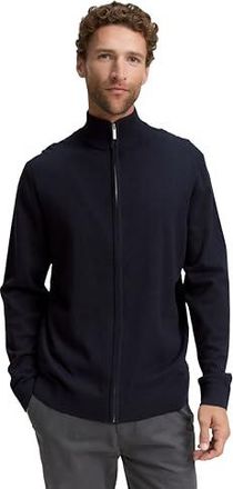 Tom Tailor 1047571 Cardigan, 13160-Knitted Navy Melange, XXL Homme