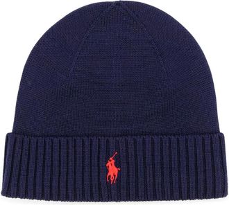 Polo Ralph Lauren Homme, Accessoires, Bleu, Taille: ONE Size Bonnet avec logo brod&eacute;