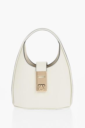 Ferragamo Leather Mini Hobo Bag With Removable Shoulder Strap Salvatore Ferragamo