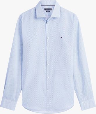 Tommy Hilfiger Chemise droite en coton m&eacute;lang&eacute;