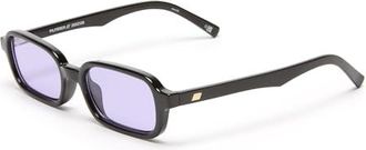 Le Specs PILFERER TOFFEE TORT - Lunettes de soleil pour femmes Forme rectangulaire avec haute protection UV LSP2352103, Encre violet/noir