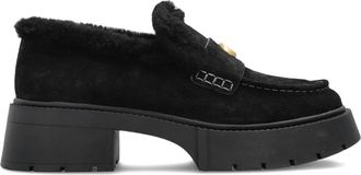 Coach Leah Loafer mit Shearling - Schwarz