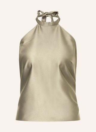 Juvia Neckholder-Top Sissy Aus Satin gruen