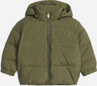 Arket Upcycled Down Jacke -Grün