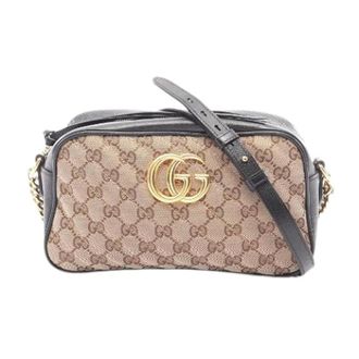 Gucci Pre-owned GG Marmont Umh&auml;ngetasche - - Pre-owned - Damen - Beige - ONE SIZE