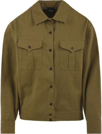 Aspesi Femme, Vestes, Vert, Taille: 34 FR Aspesi Chemises Green