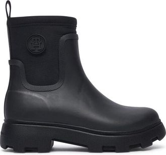 Tommy Hilfiger Gummistiefel Th Stamp Warm Ankle Rain Boot FW0FW09544 Schwarz