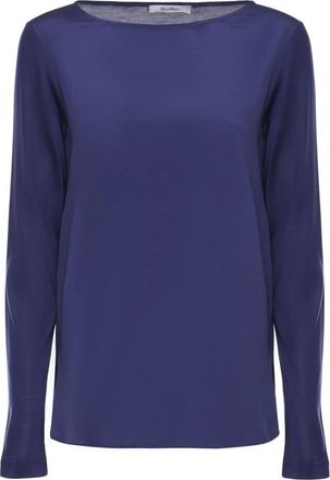 Max Mara Femme, Pulls, Bleu, Taille: 40 FR Maille ras du cou